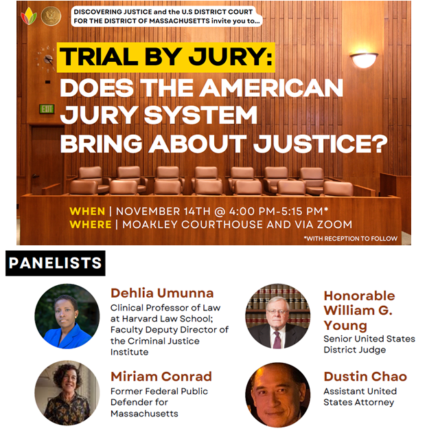 INVITATION: 11/14 Panel Discussion on Jury Trials with Discovering ...