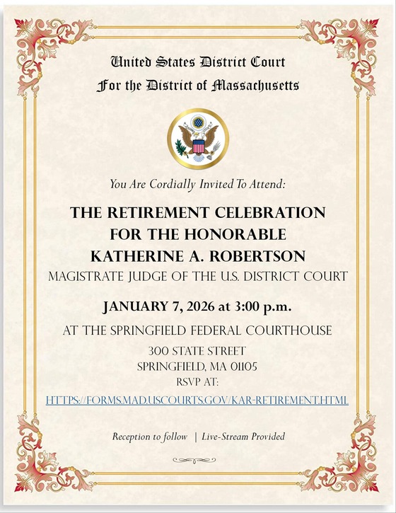 January 7, 2026, at 3:00 P.M. - Retirement Celebration for Magistrate ...