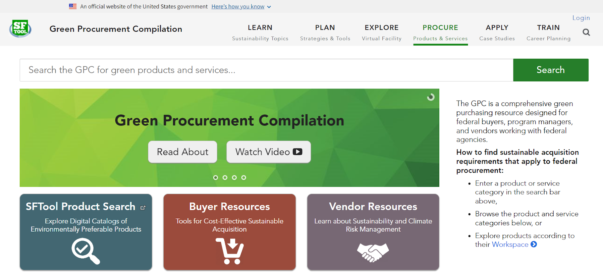 SFTool Community Update - September: Green Procurement Compilation (GPC)