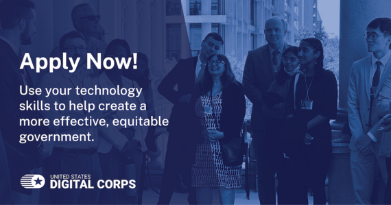Applications for the U.S. Digital Corps are now open!