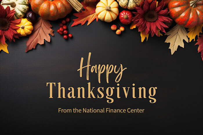 Happy Thanksgiving from the National Finance Center!
