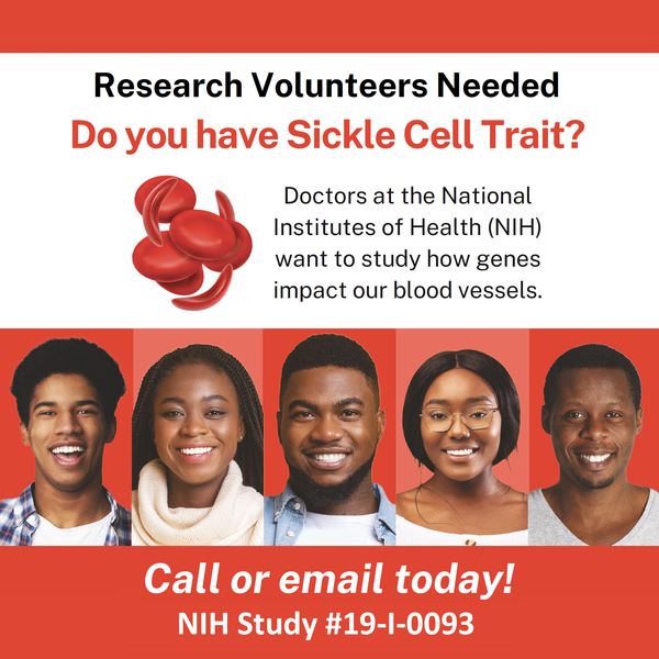 Do you know if you have sickle cell trait? Join research study and find out!