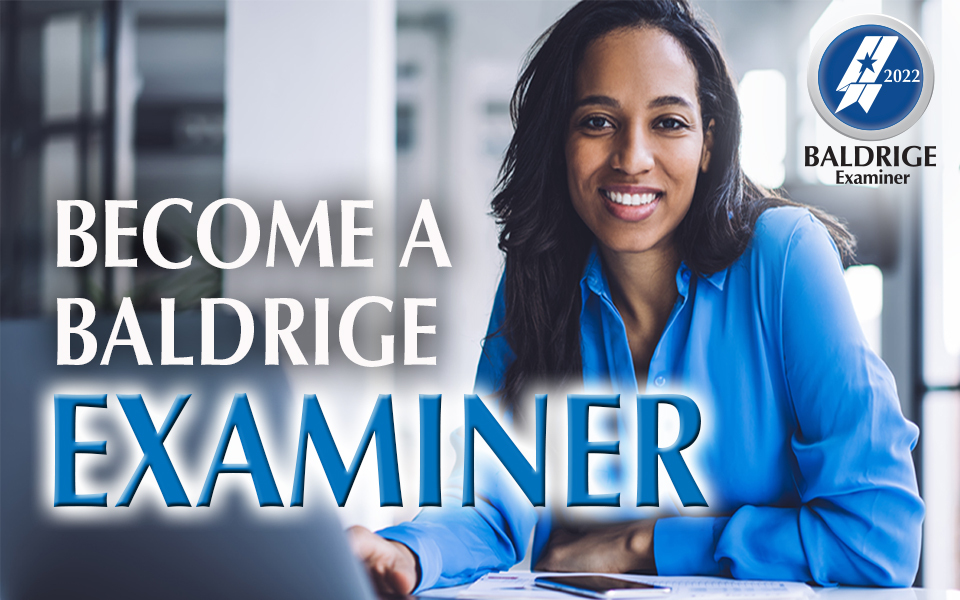 Baldrige Program Seeks Examiners - Apply by January 10