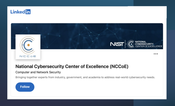 The NCCoE Has a NEW LinkedIn Page!