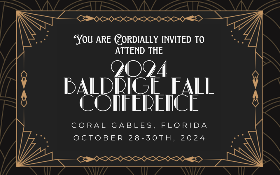 Register Now for the 2024 Baldrige Fall Conference