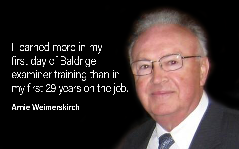 A Career in Industry and Baldrige