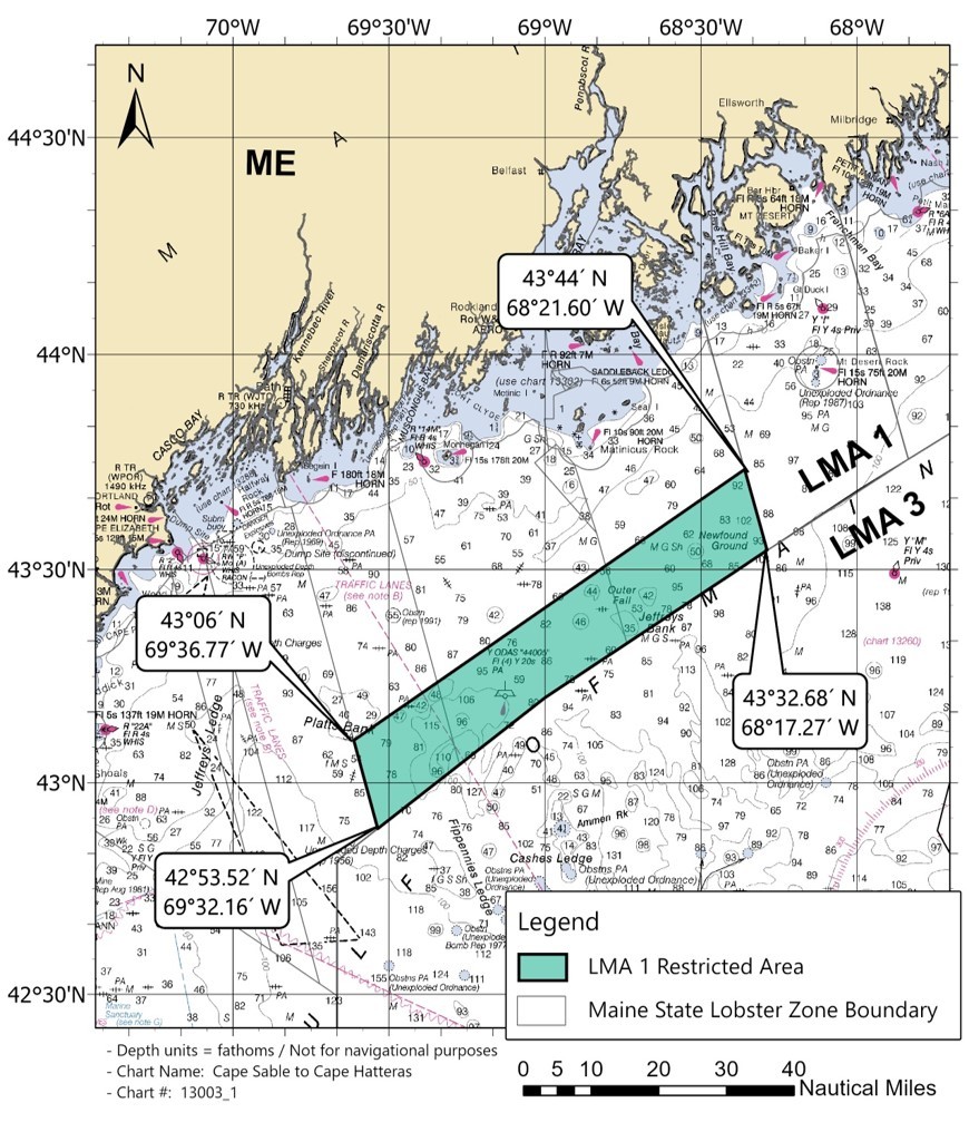 CORRECTED MAP COORDINATES: Northeast Lobster Fishermen: LMA 1 ...