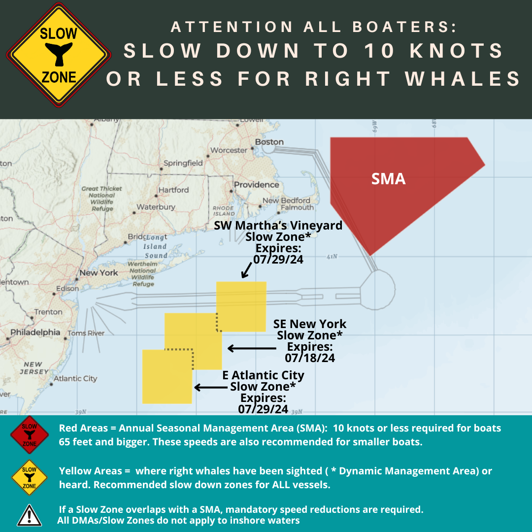 New Right Whale Slow Zone and Extension: SW Martha’s Vineyard, MA and E ...