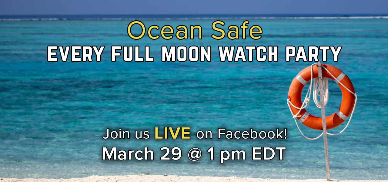 Ocean Today Live! @ 1PM ET - TODAY- OCEAN SAFE Every Full Moon Watch Party