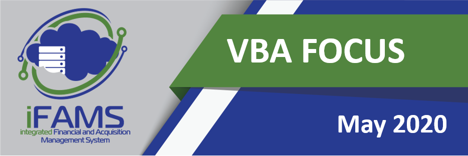 iFAMS VBA Focus Newsletter - May 2020
