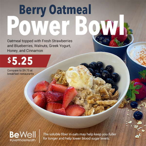 This Month Only! Berry Oatmeal Power Bowl!