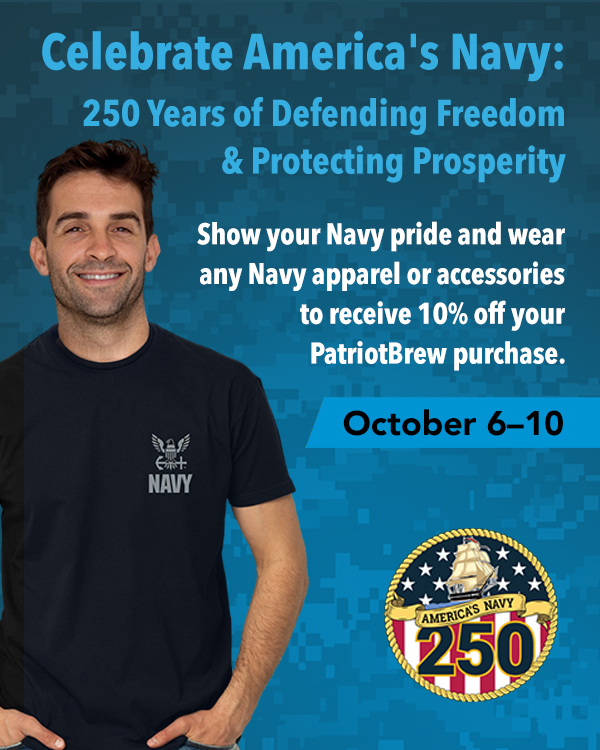 Celebrate the Navy's 250 Birthday with 10% Off!