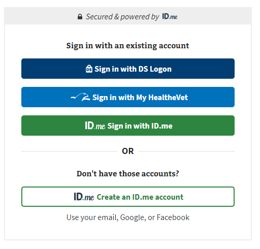 When you sign in to My HealtheVet