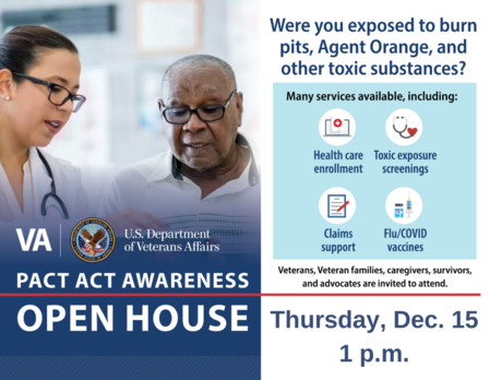 Join us on Thursday, Dec. 15, at 1 p.m. for a PACT Act presentation ...