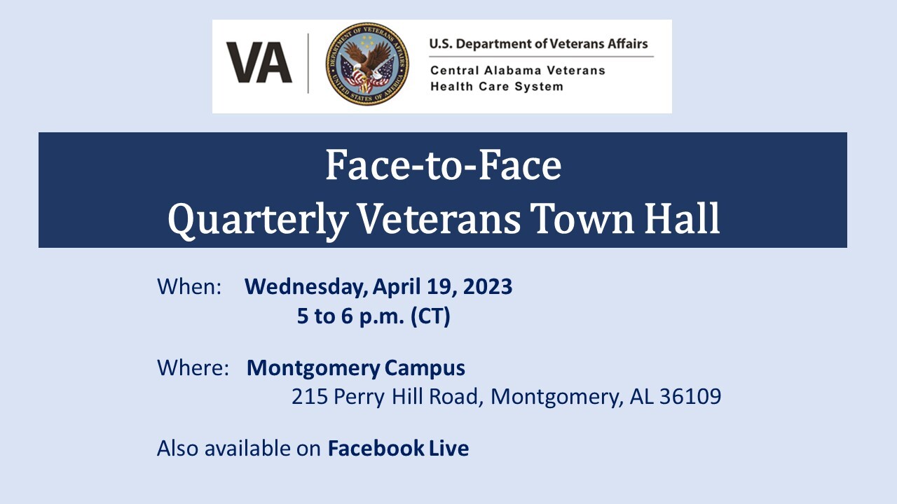 Face-to-Face Veterans Town Hall Today