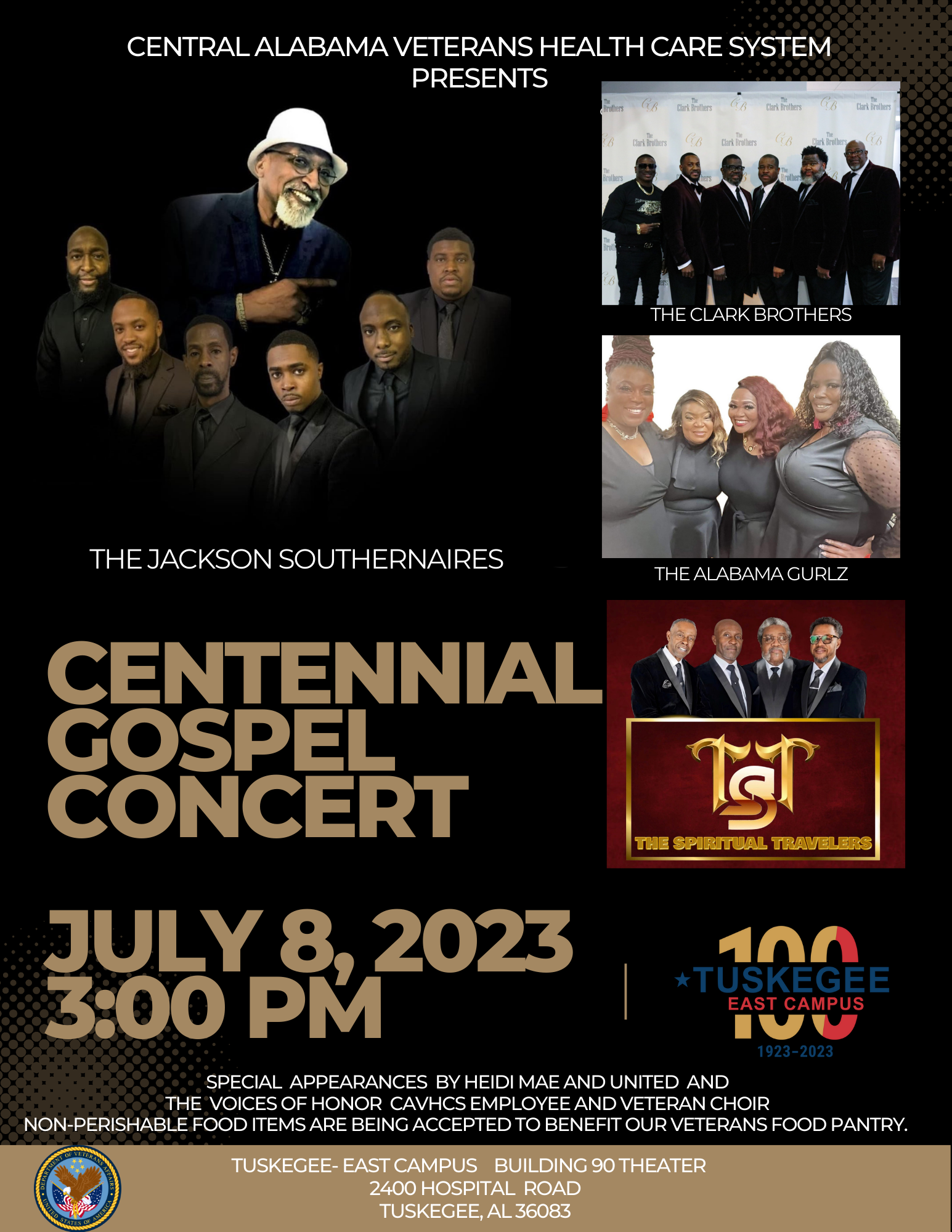 Centennial Gospel Concert Today at 3 p.m.