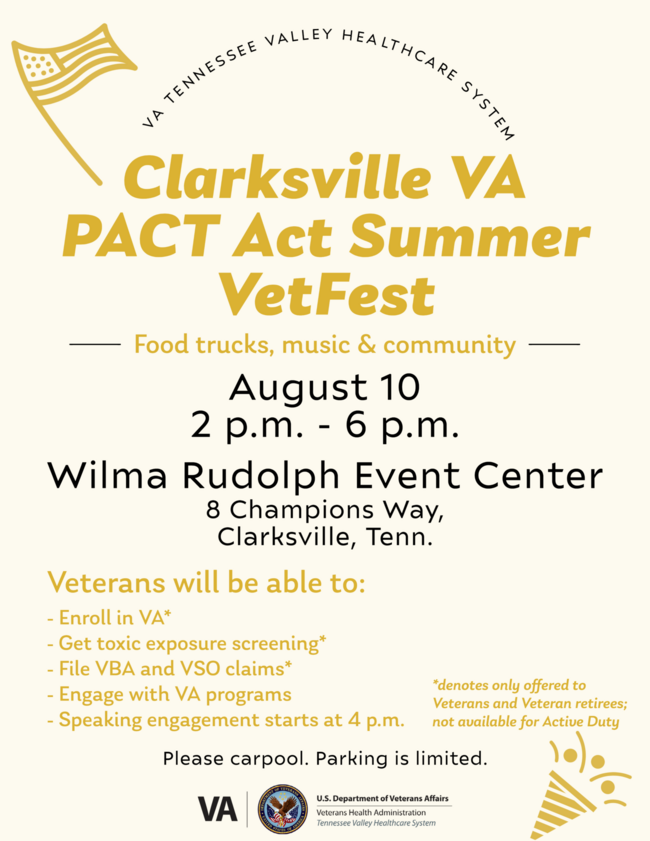 Clarksville VA PACT Act Summer VetFest