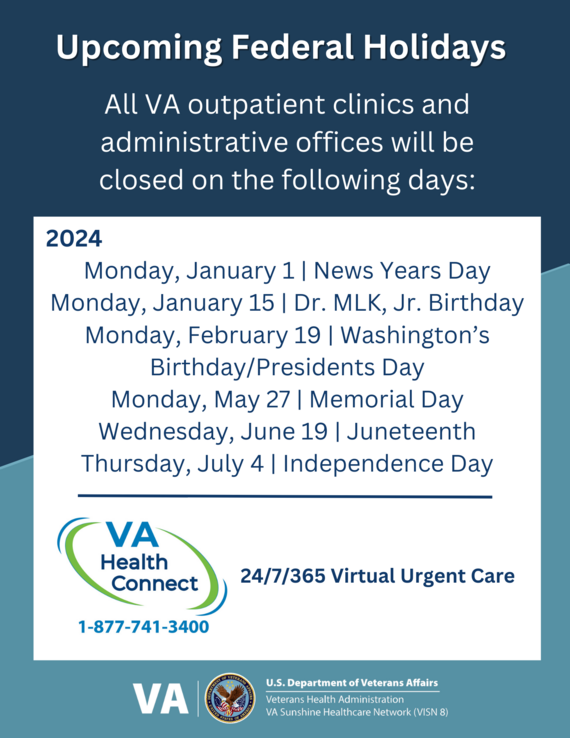 Federal Holiday Reminder - New Years Day | Jan. 1