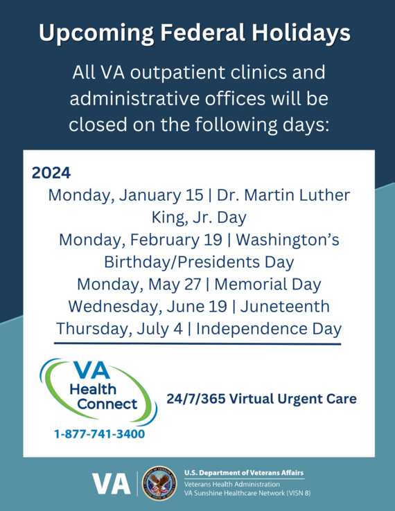 Federal Holiday Reminder - Dr. Martin Luther King, Jr. Day | Jan 15