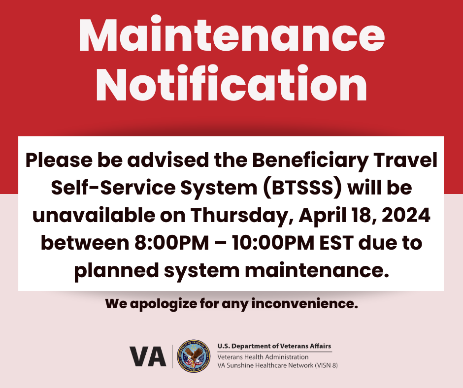 Maintenance Notification: BTSSS