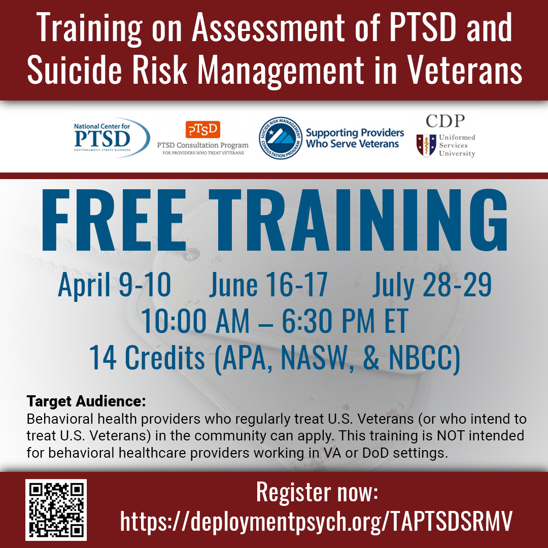 Training on Assessment of PTSD and Suicide Risk Management in Veterans