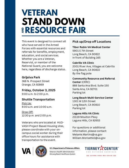 Updates from VA Long Beach Healthcare System