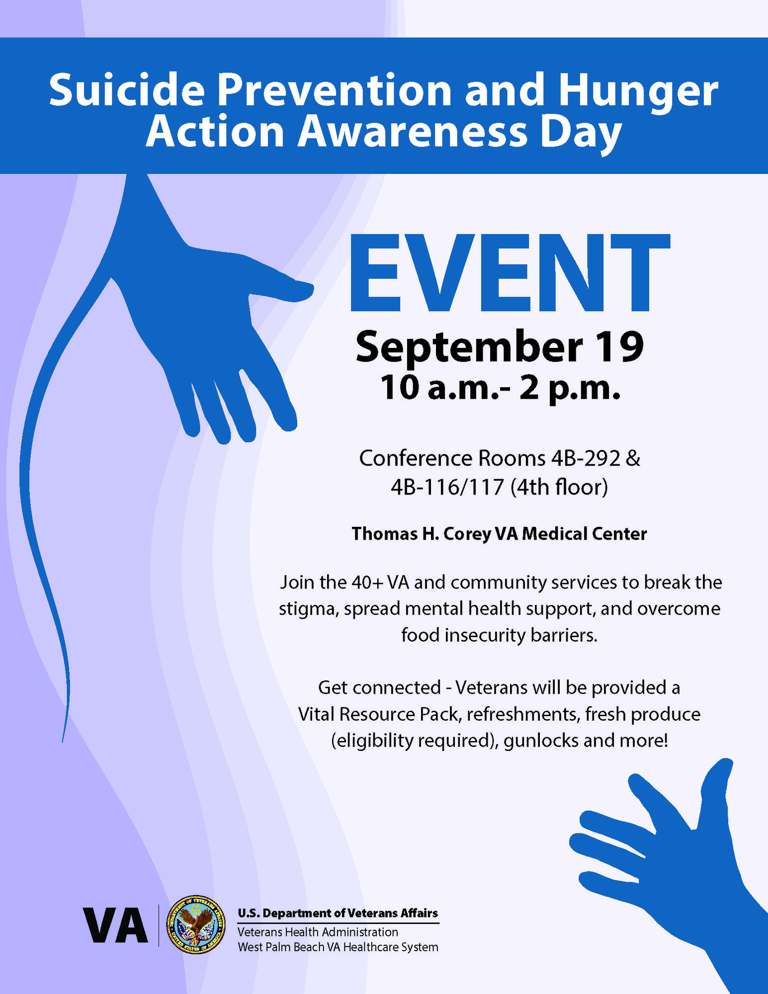 You are Invited | Suicide Prevention & Hunger Action Awareness Day
