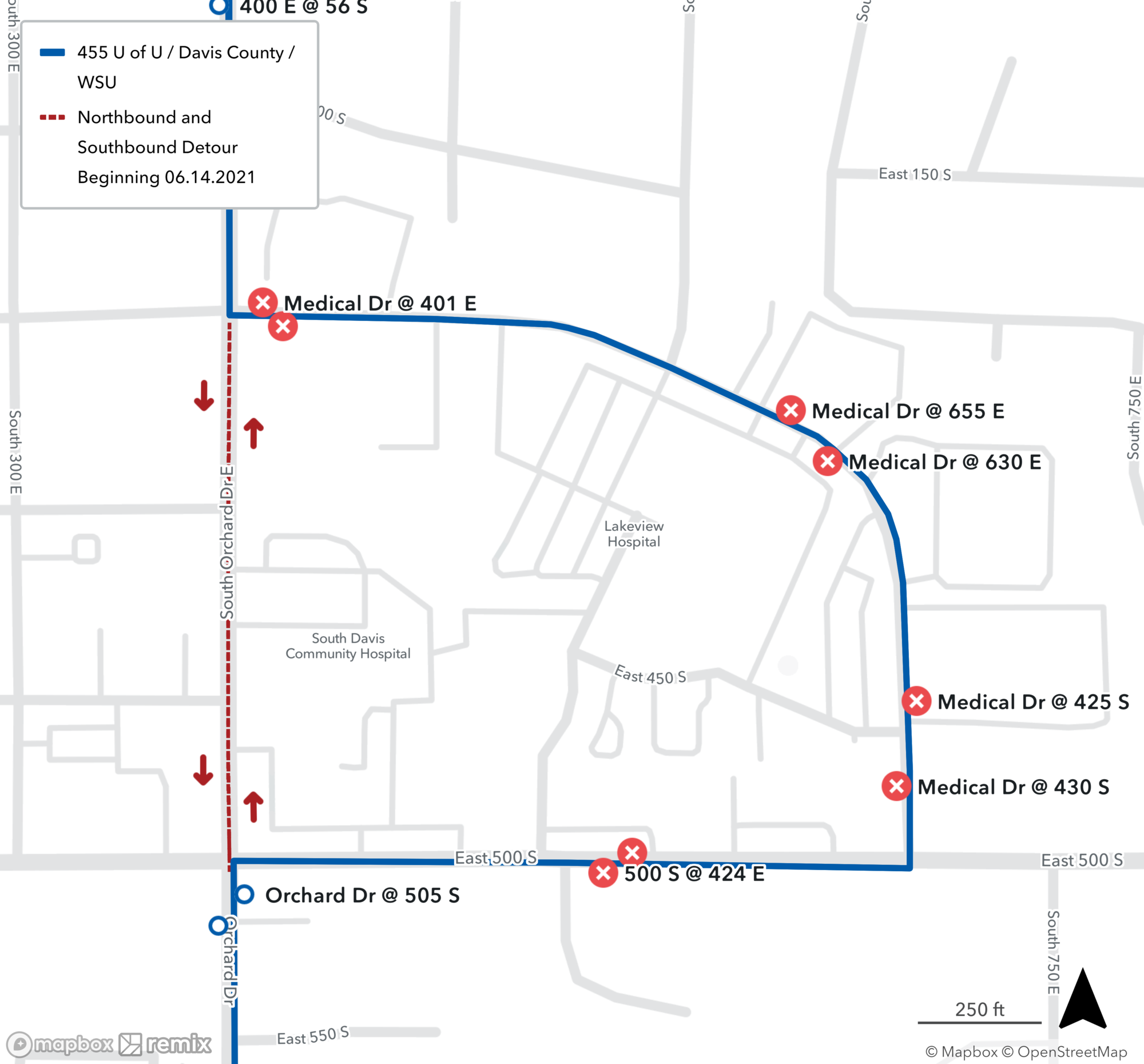455 - U of U – Davis County – Weber State University on Detour