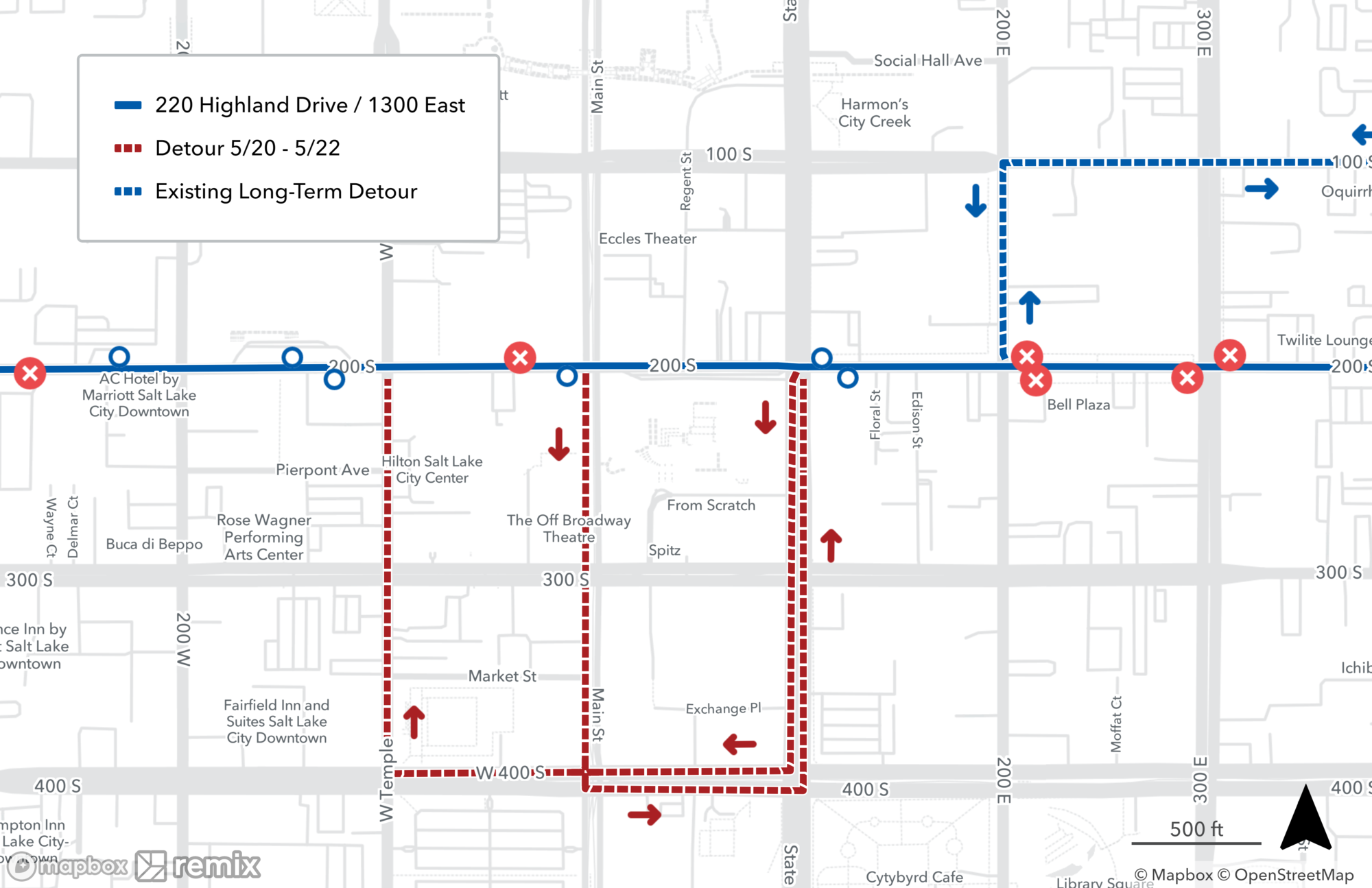 220 - Highland Drive / 1300 East On Detour Friday, May 20th at 9:00 PM