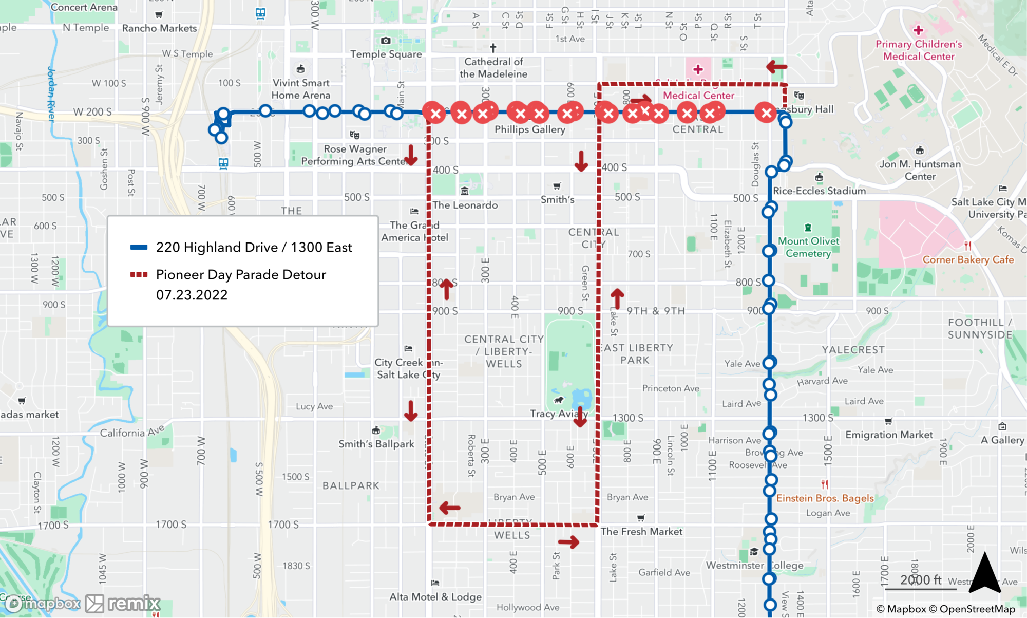 220 - Highland Drive / 1300 East Pioneer Day Parade