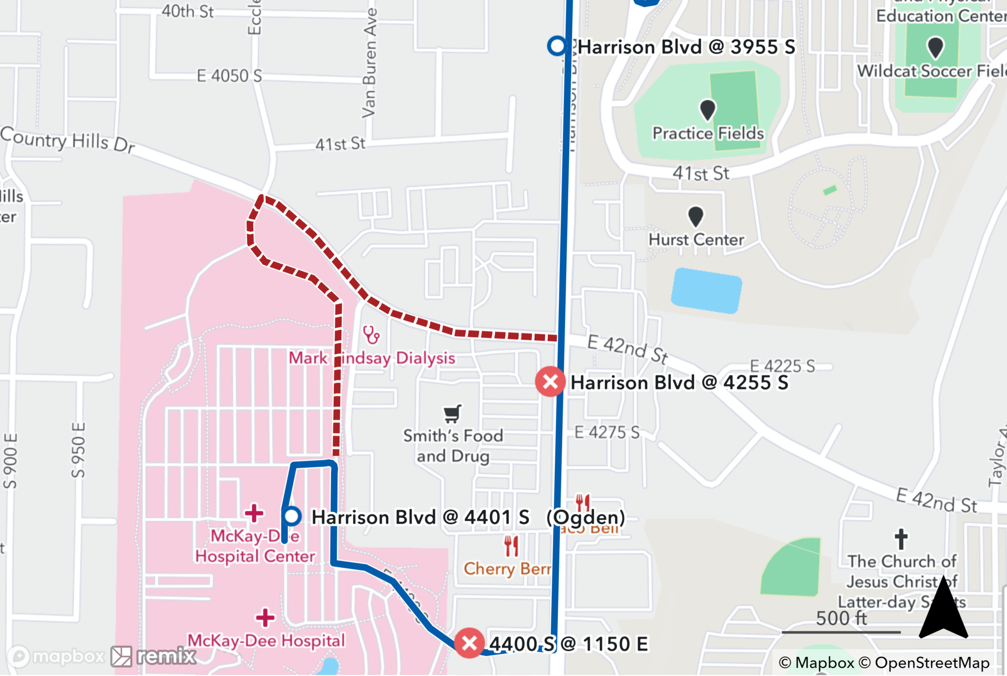 603 - Weber State University - McKay Dee Hospital On Detour
