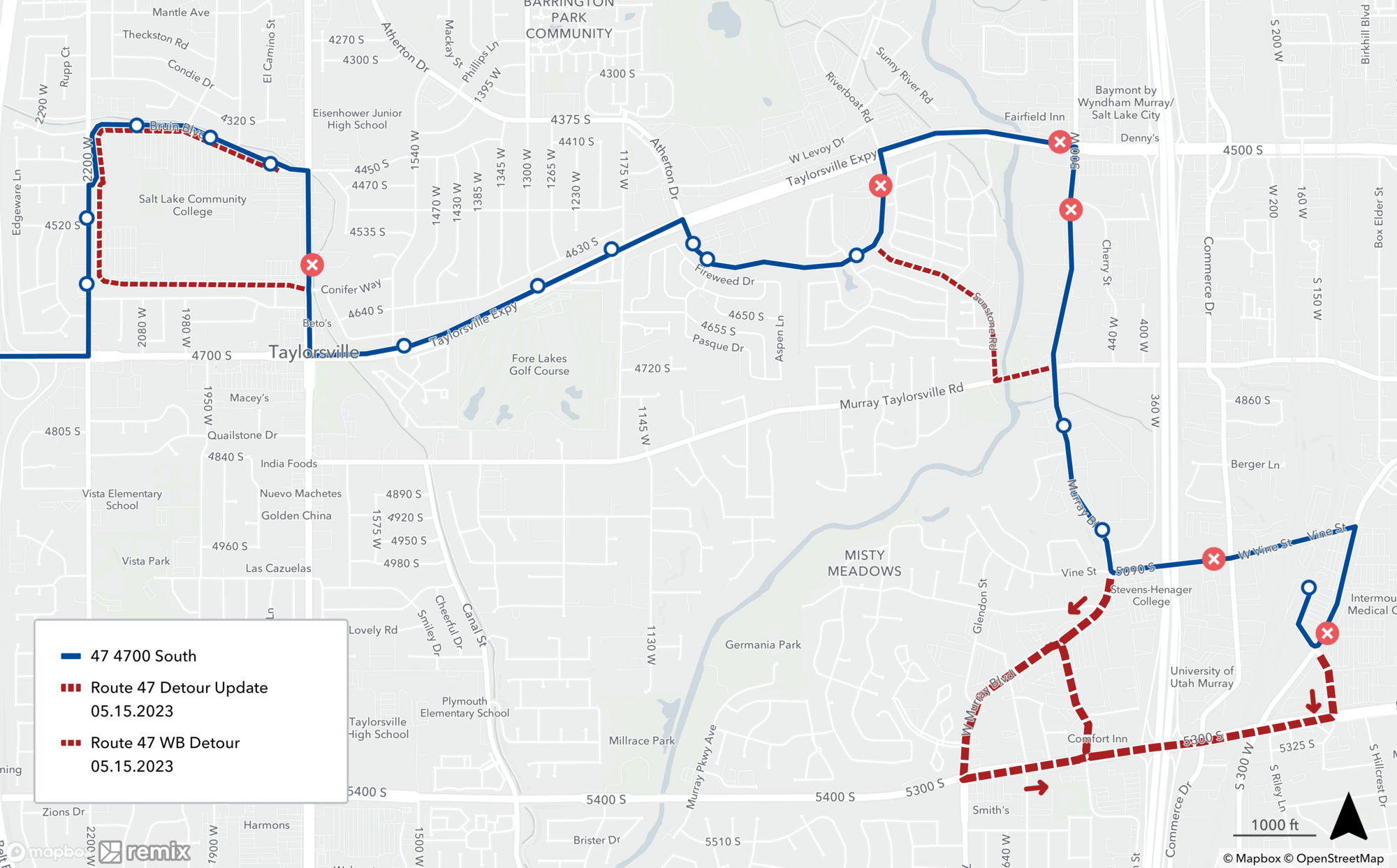 47 - 4700 South Detour Update