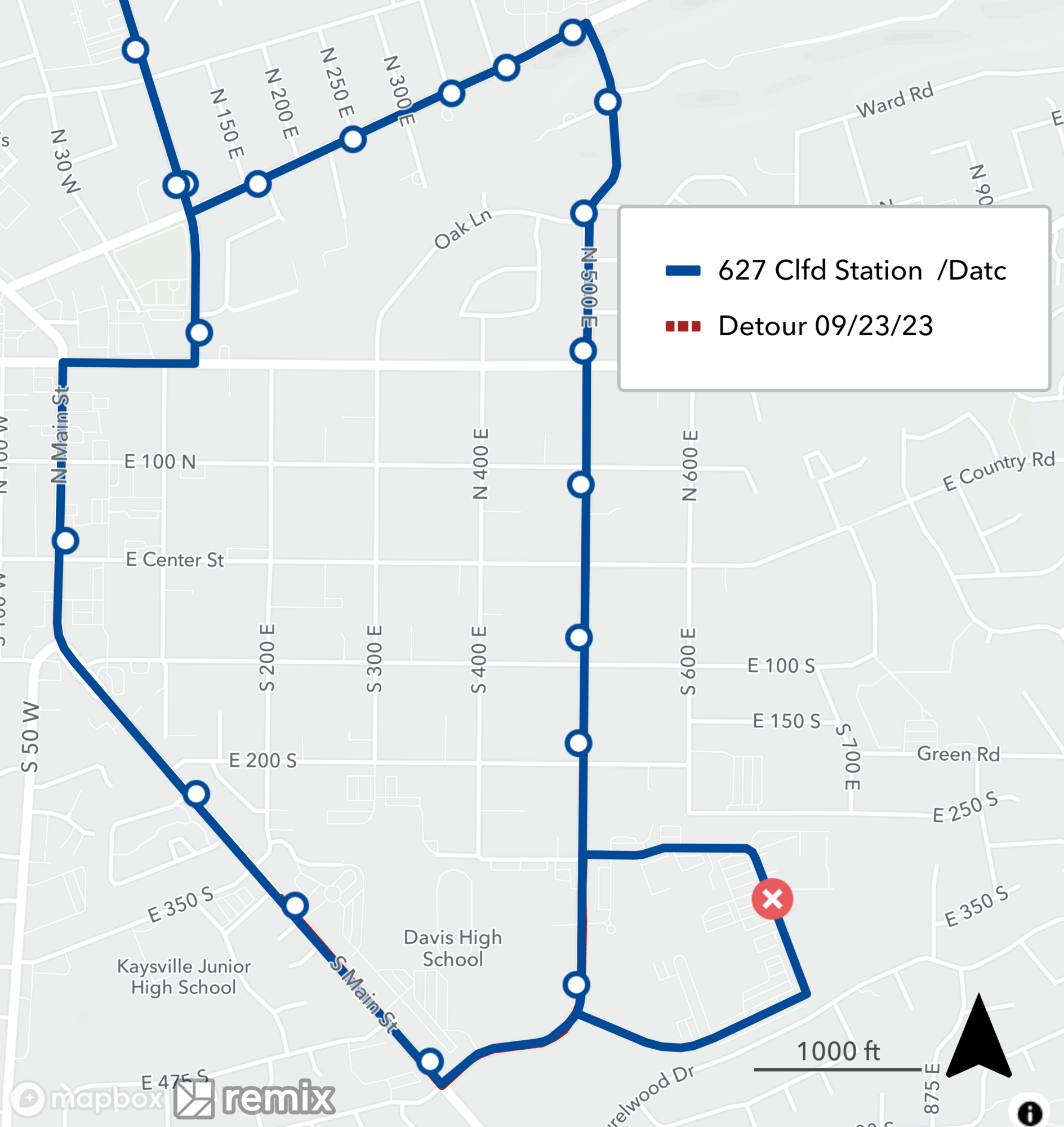 627 - WSU-Davis – DTC On September 23rd Detour
