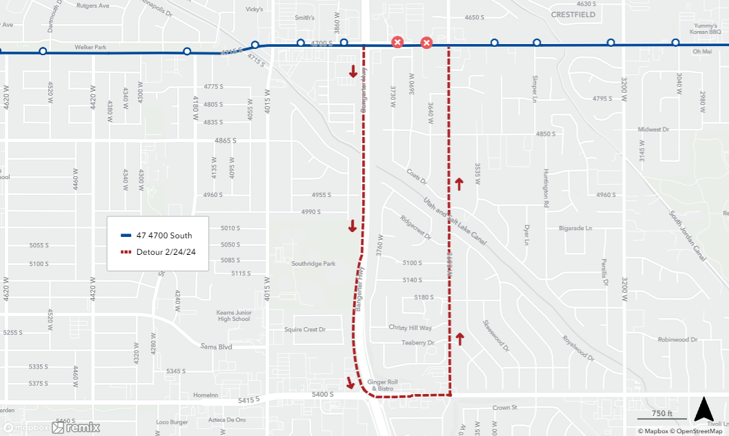 47 - 4700 South Detour Update