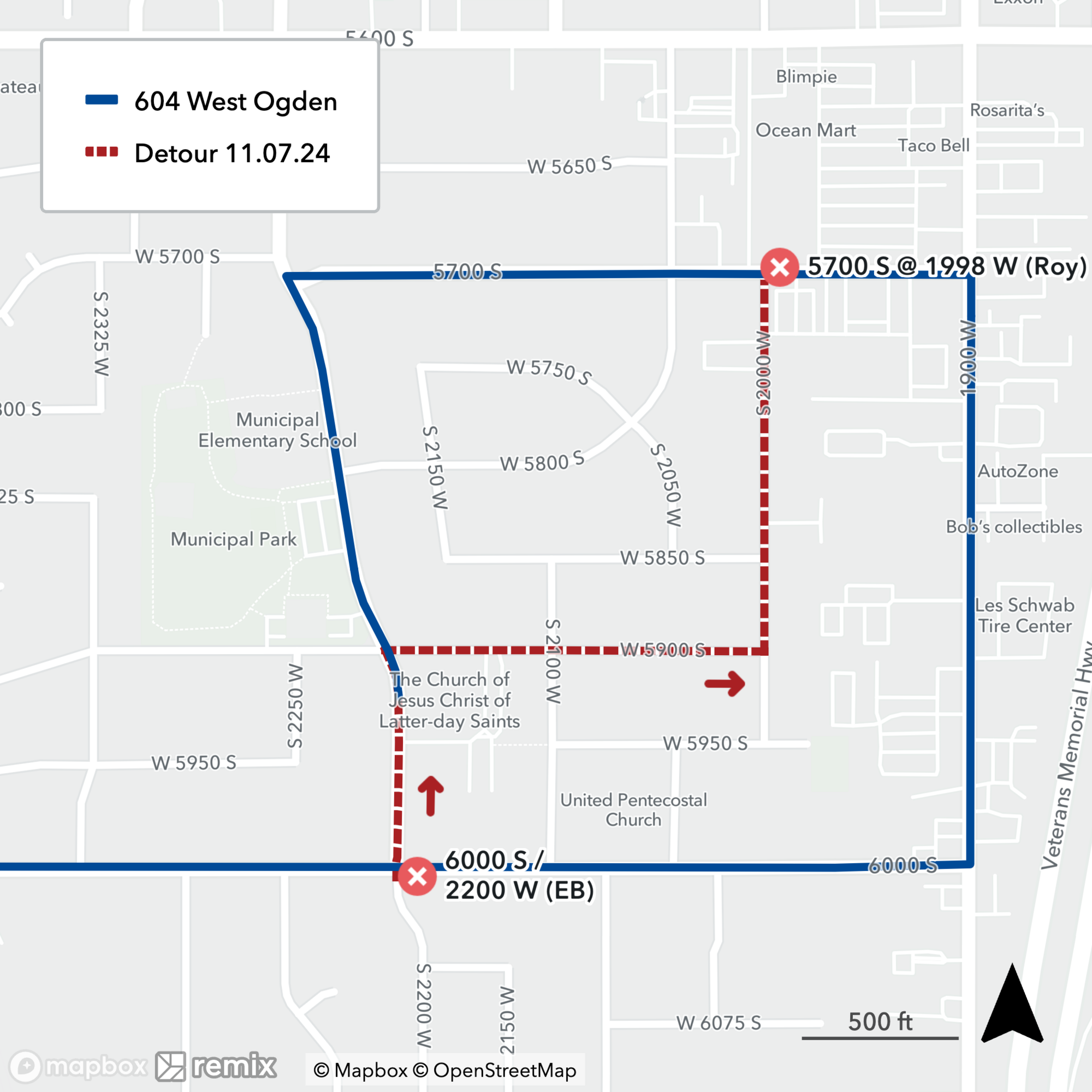 604 - West Ogden Detour Update