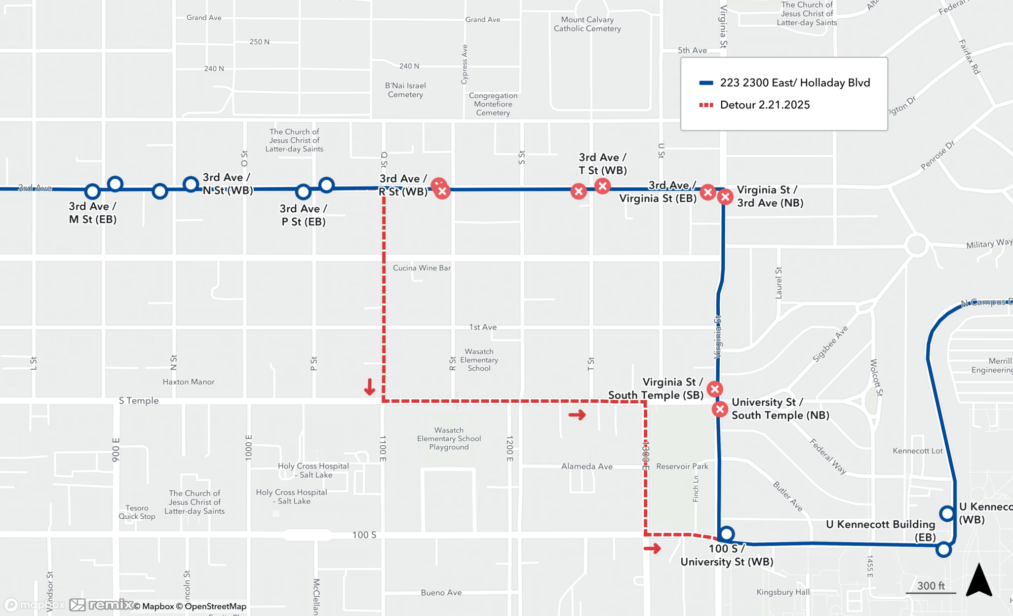 223 - 2300 East / Holladay Blvd on Detour
