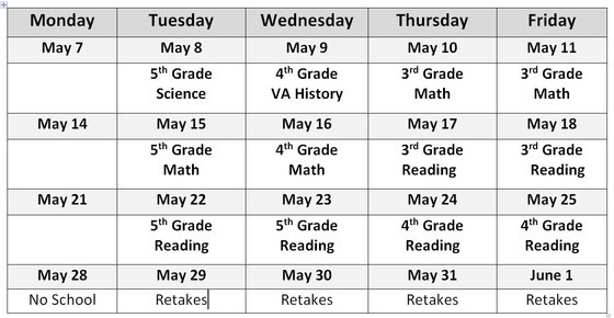 SOL Test Date Reminder