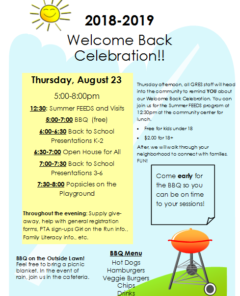 Welcome Back Celebration!