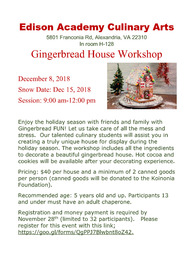 Gingerbread House Decorating Workshop