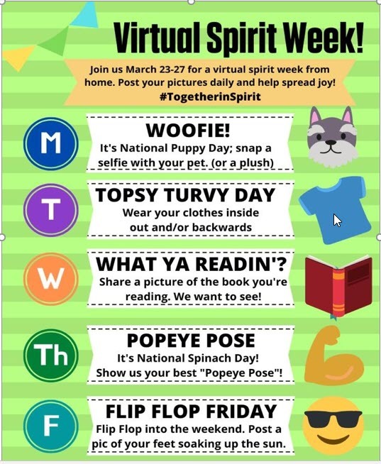 London Towne Virtual Spirit Week and Digital Tool Information