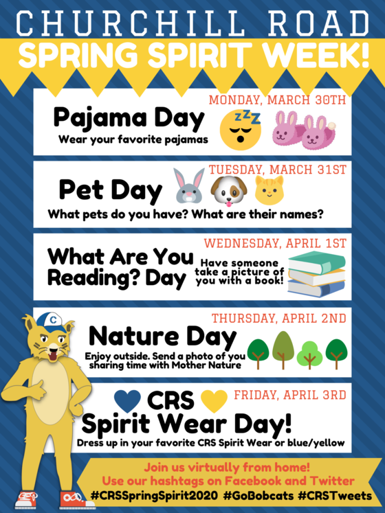 Virtual Spirit Week Here We Come!