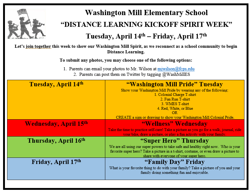 Distance Learning Begins Tomorrow!!!!