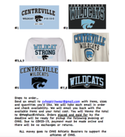 CVHS Athletic Booster spiritwear sale