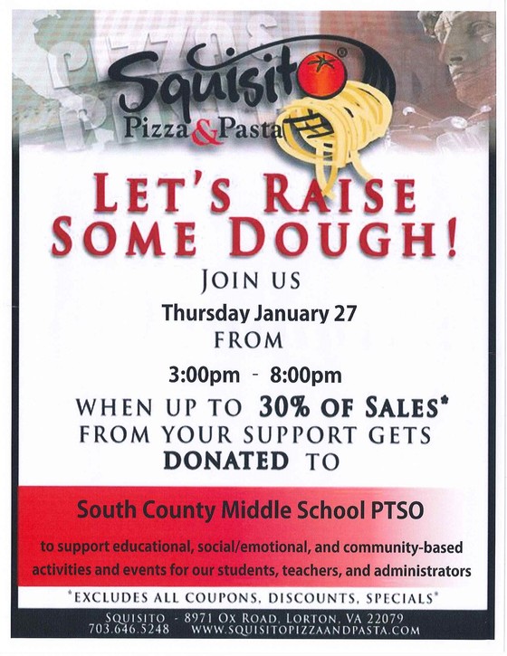 PTSO Squisitos Fundraiser