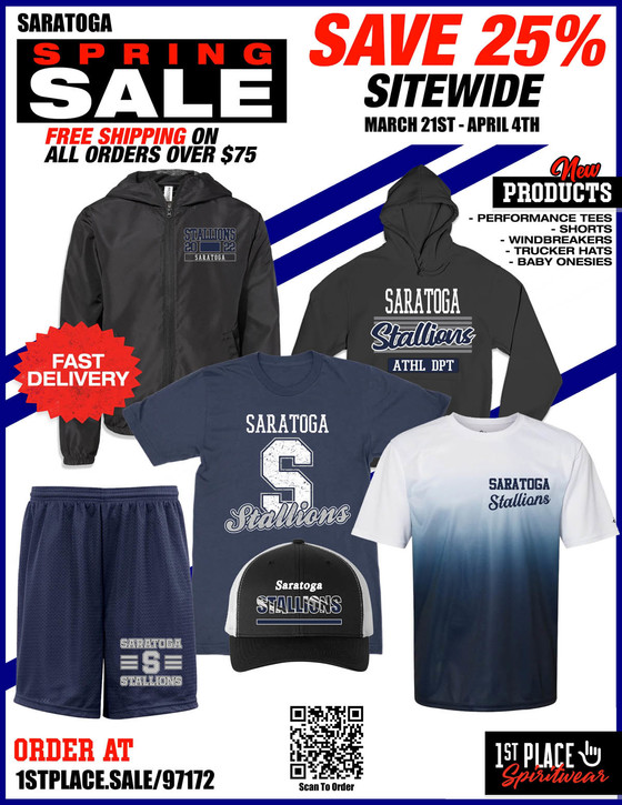 Saratoga PTA- Spirit Gear!