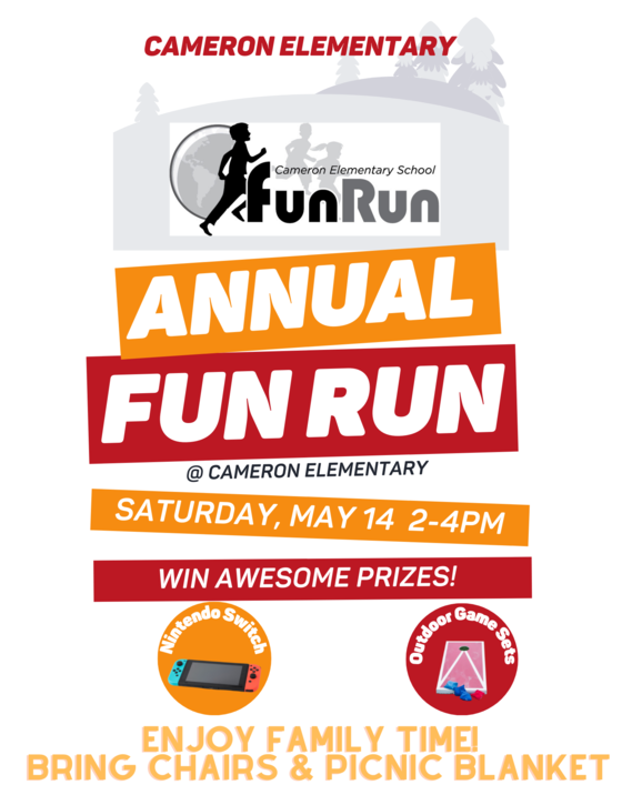 Family Event - 5/14 Fun Run 2-4pm