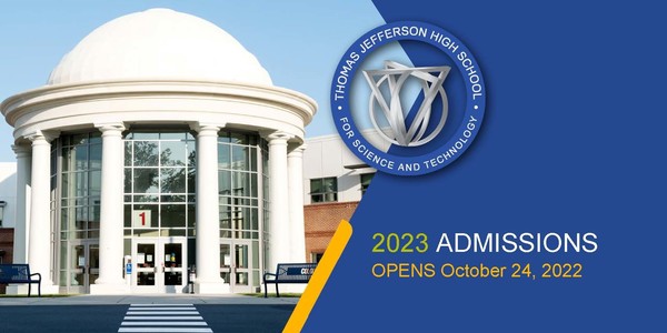 TJ Admissions Arlington County - Freshman Application Window Opening