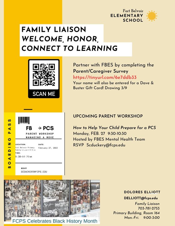 Fort Belvoir Primary School Weeks at a Glance 02/17/2023