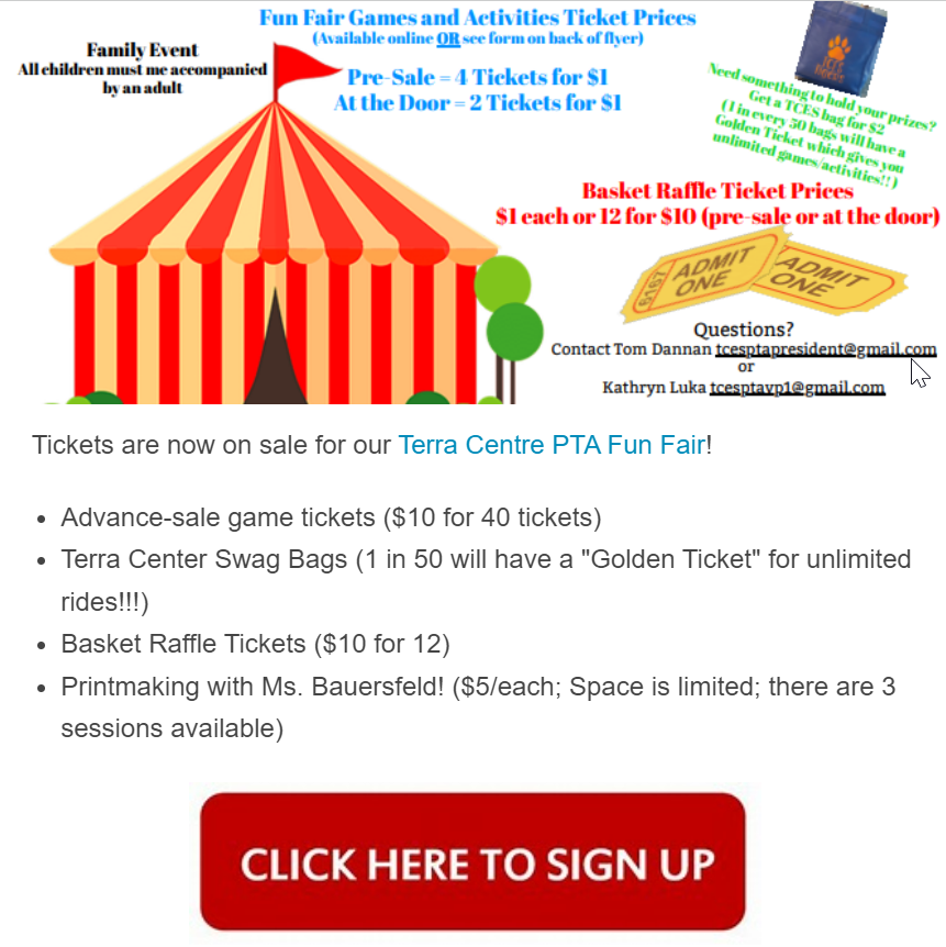 PTA Fun Fair 5/6/23-Tickets on Sale