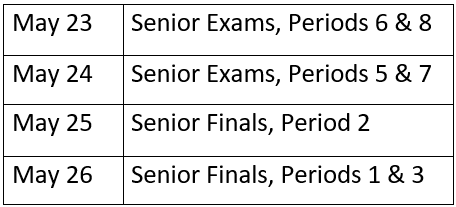 McLean HS: Senior End of Year Information